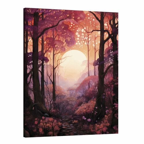 Интерьерная картина 50х70 "Поэзия леса"