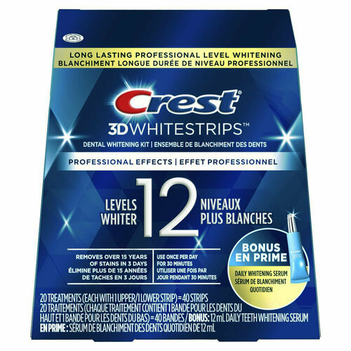 Отбеливающие полоски для зубов Crest 3D Whitestrips Professional Effects + эмульсия Crest