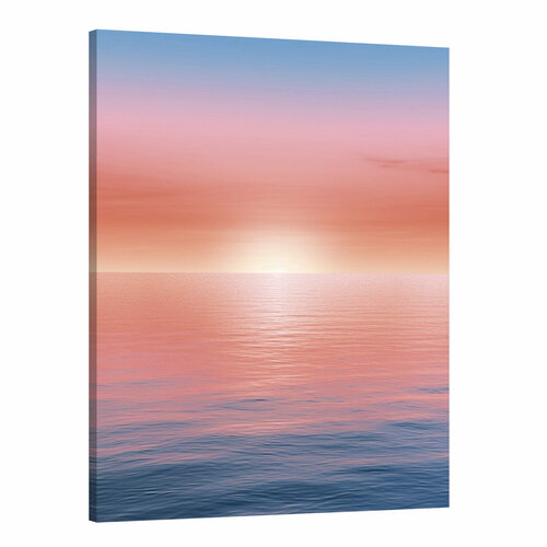Интерьерная картина 50х70 "Закат на горизонте"