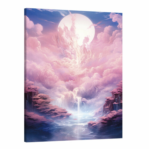 Интерьерная картина 50х70 "Вихри водопада"