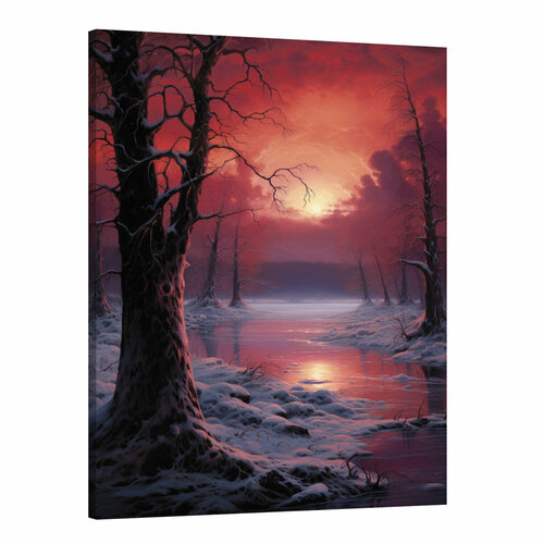 Интерьерная картина 50х70 "Огонь и лёд"