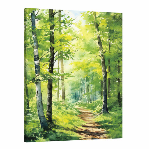 Интерьерная картина 50х70 "Деревянная красота"