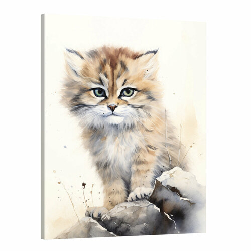 Интерьерная картина 50х70 "Котенок"