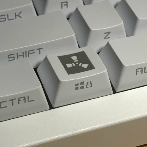 WIN Кейкап Rust для механической клавиатуры – (белый, 1,25u, OEM R1)