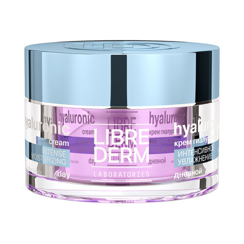 Librederm Hyaluronic Intense Moisturizing Day Cream SPF15 Гиалуроновый дневной крем для лица Интенсивное увлажнение SPF15, 50 мл