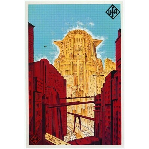 Плакат, постер на холсте Метрополис (Metropolis), Фриц Ланг. Размер 60 х 84 см
