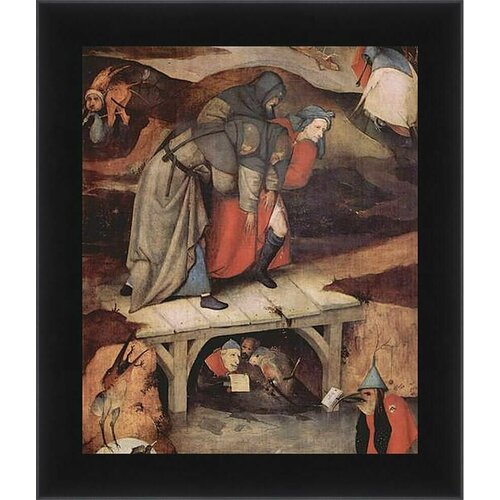 Плакат, постер на бумаге The Temptation of Saint Anthony. Иероним Босх. Размер 21 на 30 см