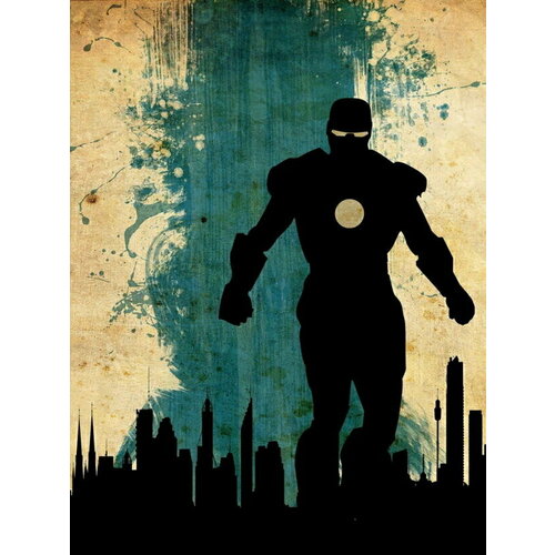 Плакат, постер на холсте Avengers Collection 3: Iron man/Железный человек/искусство/арт/абстракция/творчество. Размер 30 х 42 см