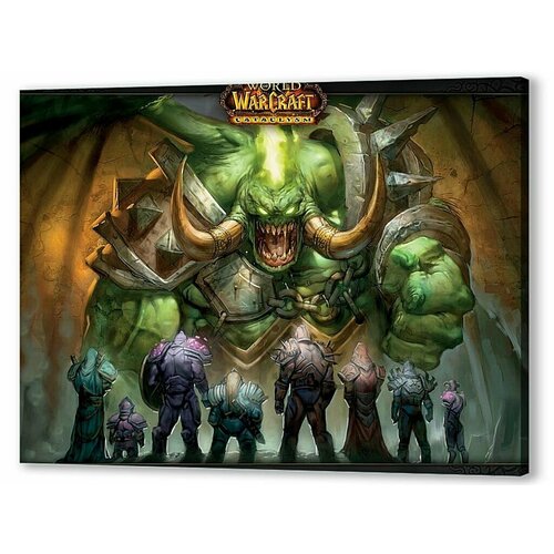 Плакат, постер на холсте World Of Warcraft: Cataclysm. Размер 21 х 30 см