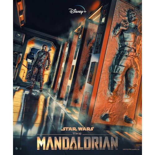 Плакат, постер на бумаге The Mandalorian/Мандалорец. Размер 30 х 42 см