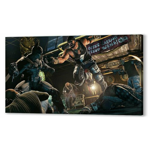 Плакат, постер на холсте Batman: Arkham Origins. Размер 21 х 30 см