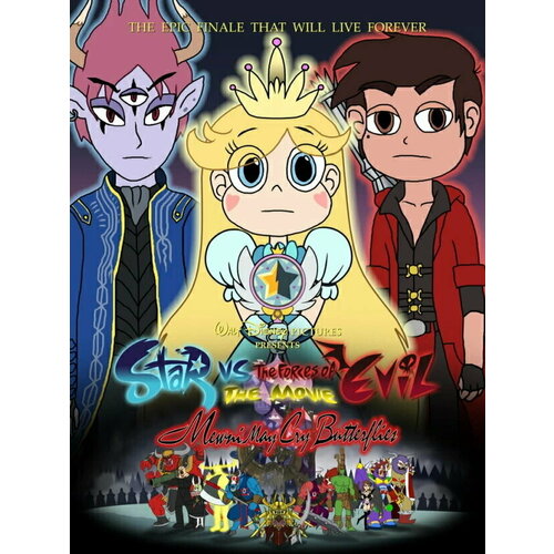 Плакат, постер на бумаге Star vs. the Forces of Evil/Звёздная принцесса и силы зла/комиксы/мультфильмы. Размер 21 х 30 см