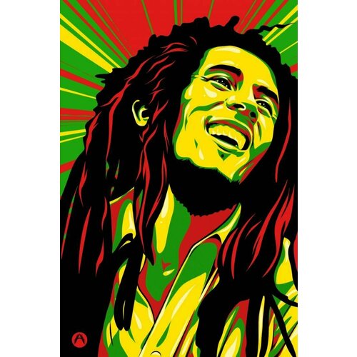 Плакат, постер на бумаге Bob Marley/Боб Марли. Размер 30 х 42 см