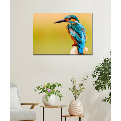 Картина - Зимородок, зимородок обыкновенный (6) 50х70