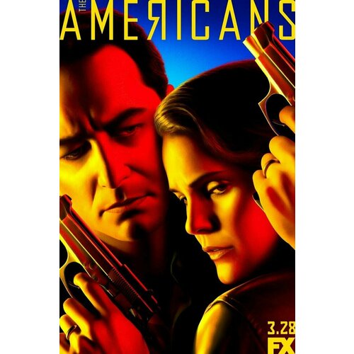 Плакат, постер на холсте Американцы (The Americans, 2013-2018г). Размер 30 х 42 см