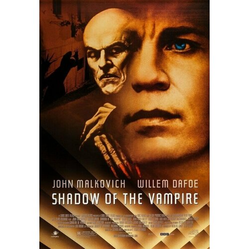 Плакат, постер на холсте Тень вампира (Shadow of the Vampire), Э. Элиас Мэридж. Размер 60 х 84 см