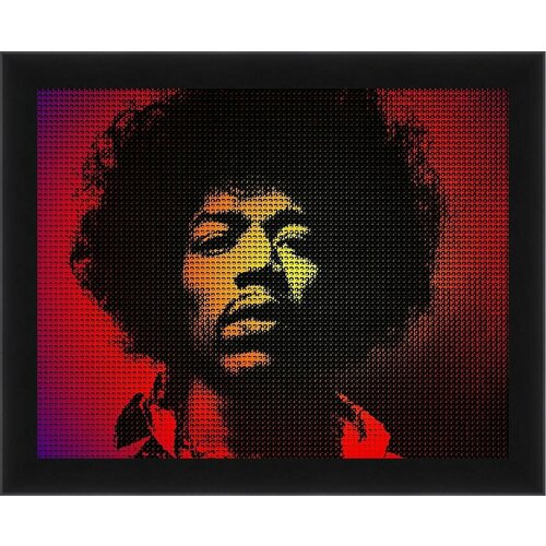 Плакат, постер на бумаге Джими Хендрикс. Jimi Hendrix. Размер 21 х 30 см