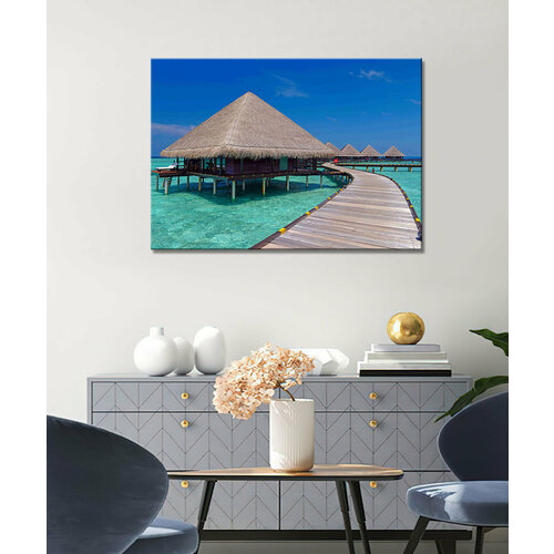 Картина/Картина на холсте для интерьера/Картина на стену/Картина для кухни/ - Мальдивы (19) 20х30
