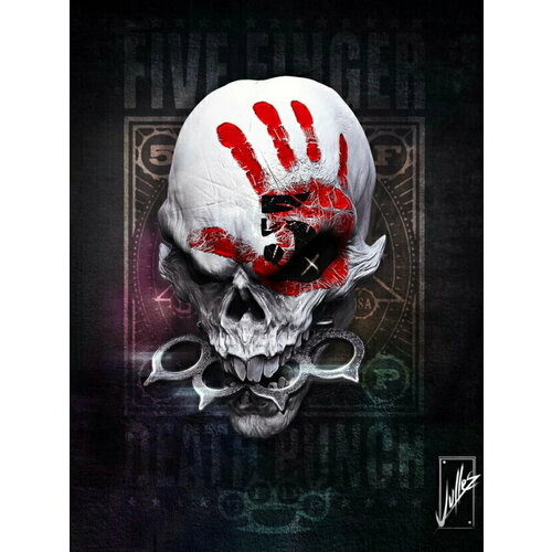 Плакат, постер на бумаге Five Finger Death Punch/музыкальные/поп исполнитель/артист/поп-звезда/группа. Размер 21 х 30 см
