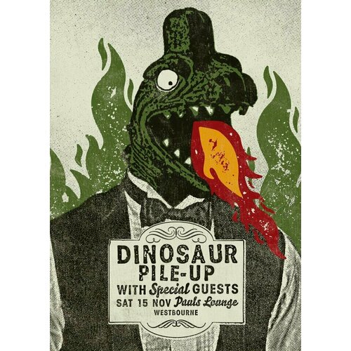 Плакат, постер на холсте Dinosaur/Динозавр. Размер 42 х 60 см