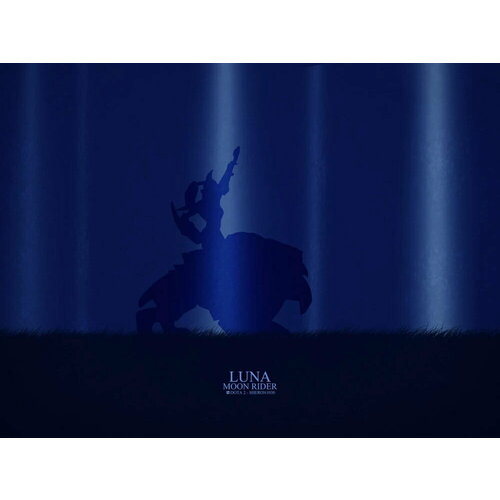 Плакат, постер на бумаге Dota 2: Luna/Дота 2: Луна/игровые/игра/компьютерные герои персонажи. Размер 21 на 30 см