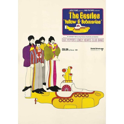Плакат, постер на бумаге The Beatles. Размер 30 х 42 см