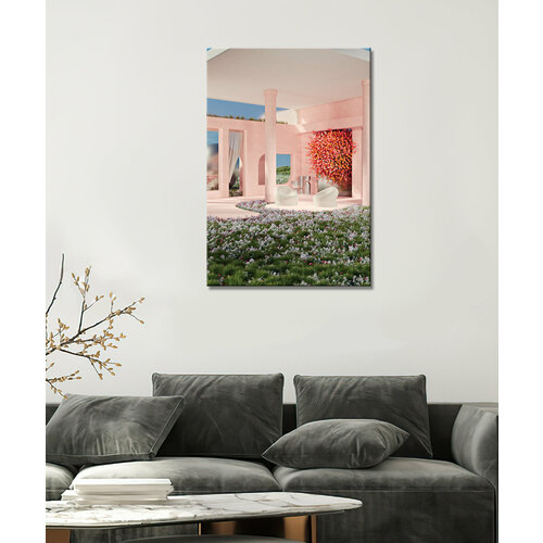 Картина/Картина на холсте для интерьера/Картина на стену/Картина для кухни/ - 3D иллюстрация (1) 50х70