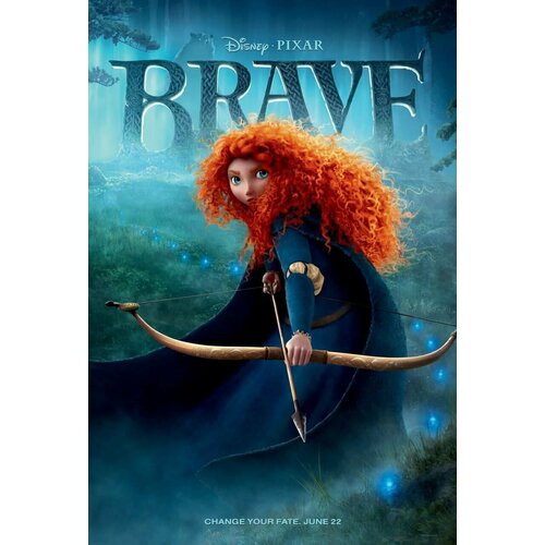 Плакат, постер на бумаге Храбрая сердцем (Brave, 2012г). Размер 21 х 30 см