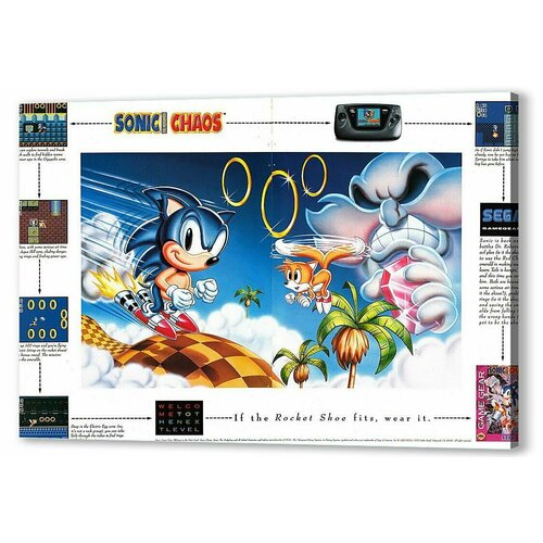 Плакат, постер на бумаге Sonic Chaos. Размер 42 х 60 см