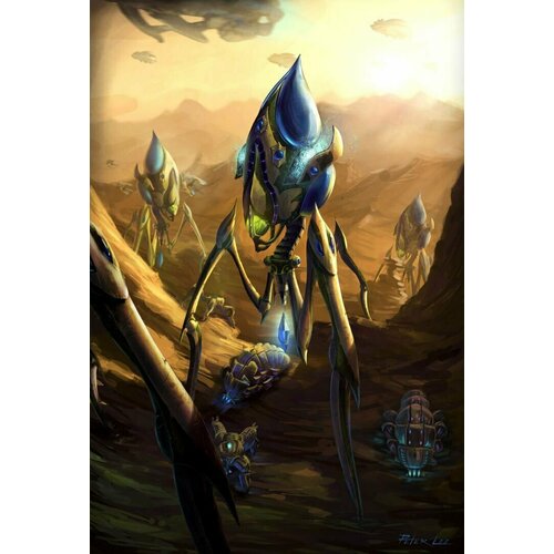 Плакат, постер на холсте BlizzarD-StarCraft/Близзард-Звездное Ремесло. Размер 21 х 30 см