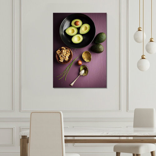 Картина/Картина на холсте для интерьера/Картина на стену/Картина для кухни/ -Авокадо орехи 60х80