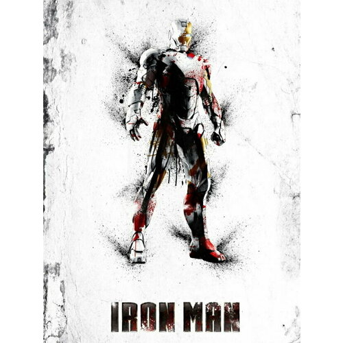 Плакат, постер на холсте Avengers DC Collection : Iron Man/Железный человек/искусство/арт/абстракция/творчество. Размер 60 на 84 см