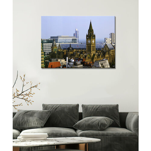 Картина/Картина на холсте для интерьера/Картина на стену/Картина для кухни/ - Великобритания Манчестер 2 60х80