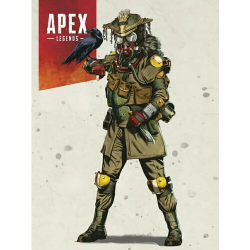 Плакат, постер на холсте Apex Legends-Bloodhound /игровые/игра/компьютерные герои персонажи. Размер 42 х 60 см