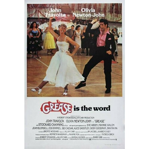 Плакат, постер на холсте Бриолин (Grease), Рэндал Клайзер. Размер 42 х 60 см