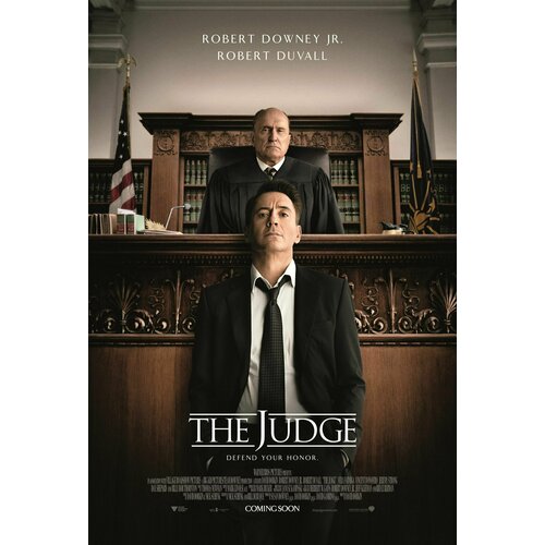 Плакат, постер на холсте Судья (The Judge, 2014). Размер 21 на 30 см