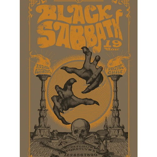 Плакат, постер на бумаге Black Sabbath/винтажный/ретро. Размер 21 на 30 см