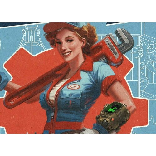 Плакат, постер на бумаге Fallout. Размер 21 х 30 см