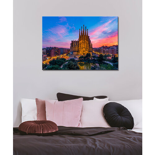 Картина/Картина на холсте для интерьера/Картина на стену/Картина для кухни/ - Барселона (13) 50х70