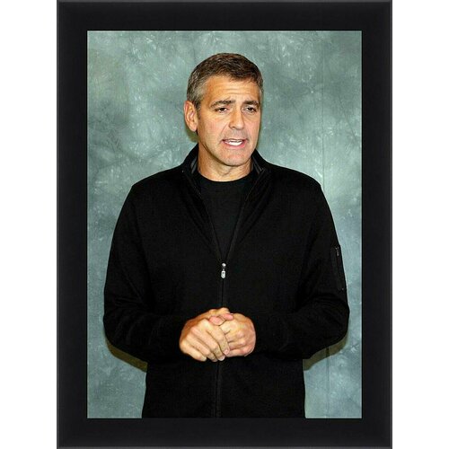 Плакат, постер на холсте Джордж Клуни-14. Размер 21х30 см
