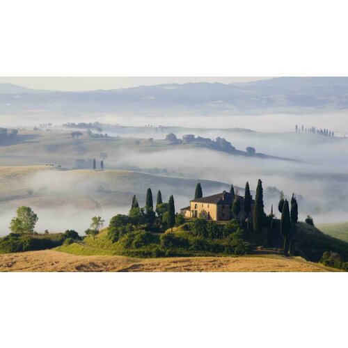 Картина на холсте 60x110 Альянс Лес "Тоскана в Италии" на подрамнике / интерьер/ декор