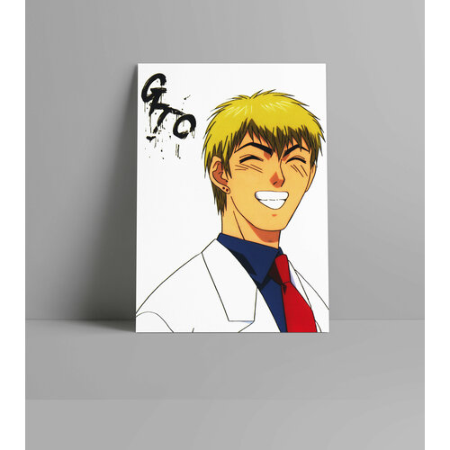 Картина на холсте для интерьера - "Аниме крутой учитель Онидзука, GTO (615) 40х60"
