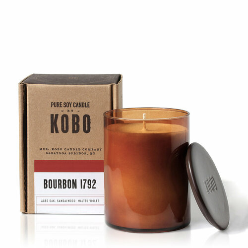 BOURBON 1792 Большая свеча в стекле, KOBO Candles