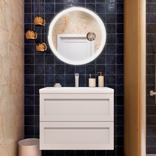 Мебель для ванной подвесная ART&Max PLATINO 100 см белый матовый
