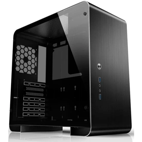 Корпус JONSBO U4 PRO Black без БП, боковая панель из закаленного стекла, mini-ITX, micro-ATX, ATX, черный