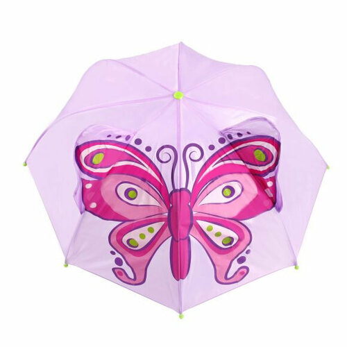 Зонт-трость Mary Poppins, лиловый, зеленый