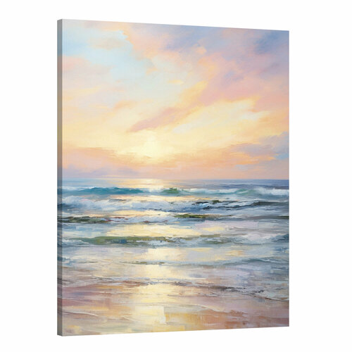 Интерьерная картина 50х70 "Морской рассвет"