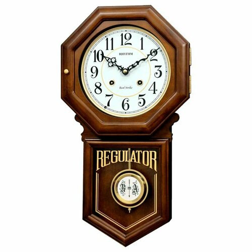Seiko Кварцевые настенные часы с боем и мелодией Rhythm CMJ586NR06