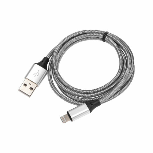USB-Lightning кабель для iPhone/nylon/black-blue-yellow/1m/REXANT 1 шт арт. 18-4245