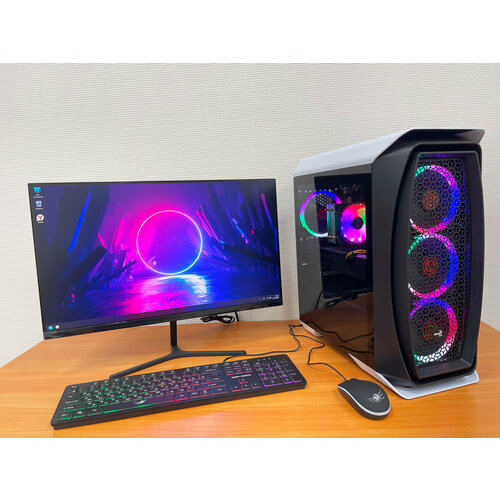 Игровой Компьютер intel 24 ядра/16GB DDR4/RX580-8GB/SSD-1000GB/Монитор 24"